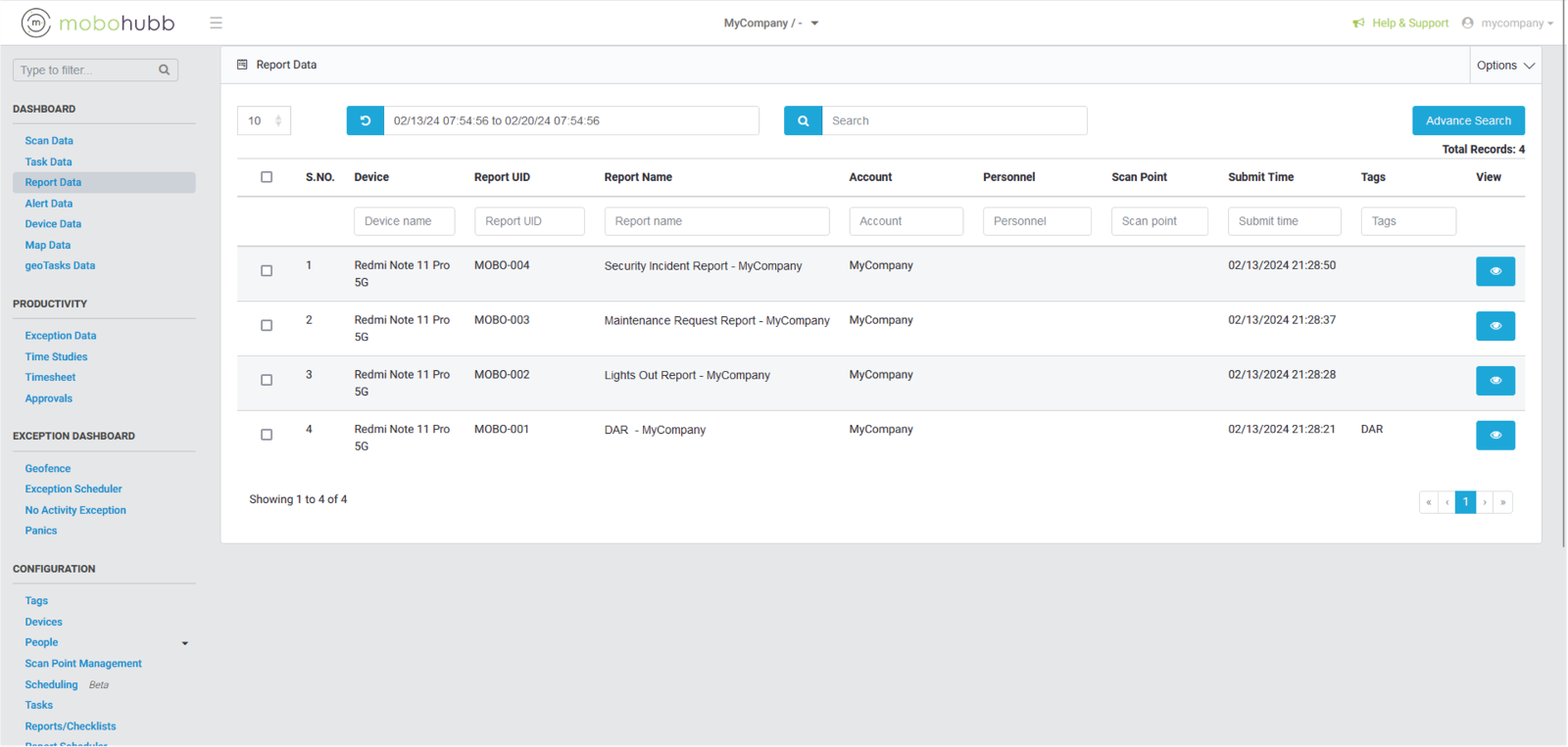 How to Export Reports – mobohubb