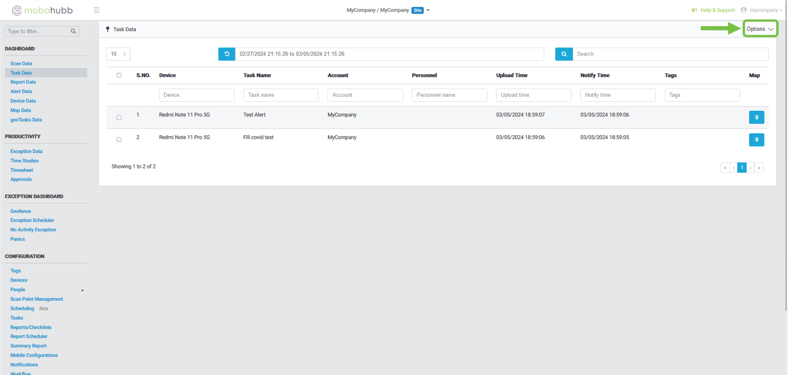 How to Export all Data in Task Data – mobohubb